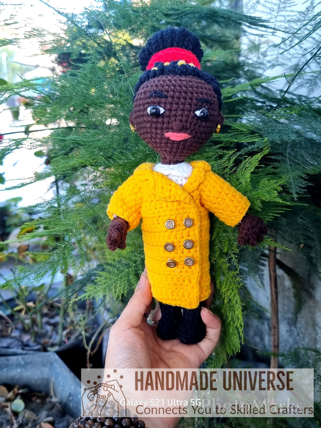 Amanda Gorman Amigurumi plush, Amanda Gorman crochet doll, Amanda Gorm ...