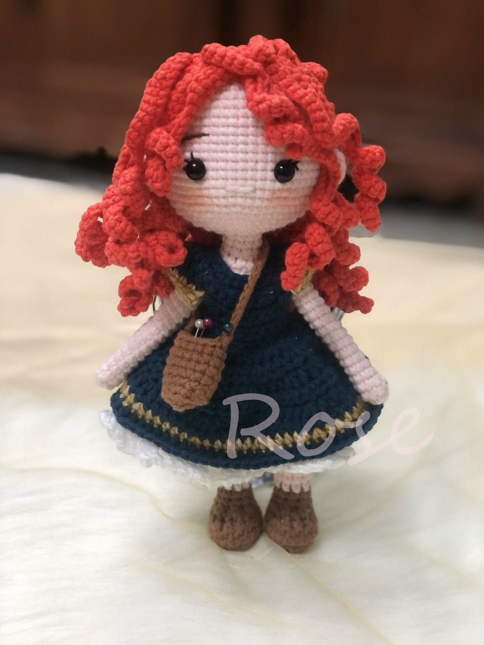 Merida Princess crochet doll, Amigurumi Merida princess doll, Merida p ...
