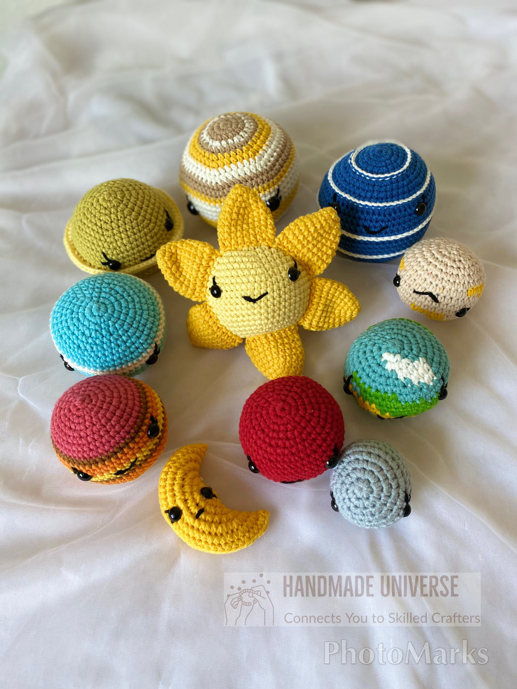 Educational Solar System crochet, Amigurumi crochet planets – Crochetown